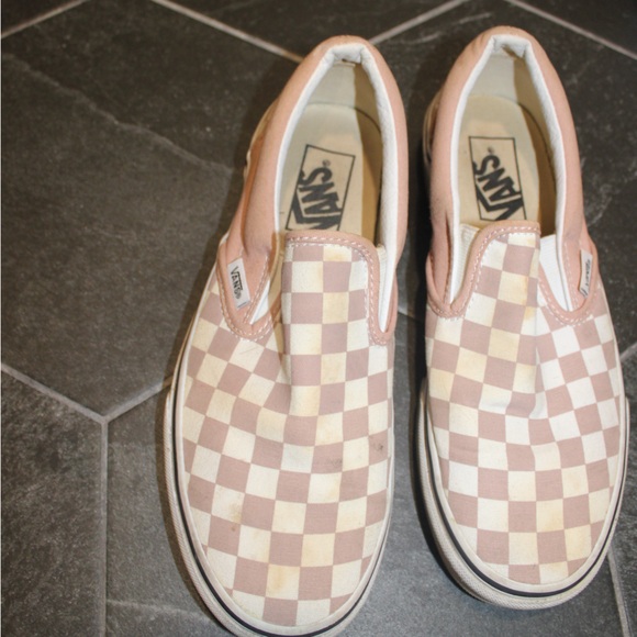 Vans | Shoes | Vans Classic Slipon Color Theory Checkerboard Rose Smoke ...